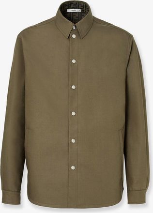 Fendi Zucca Green FF jacquard nylon blouson - FENDI - gender_Man