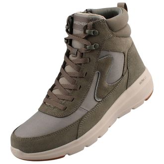Skechers Damen Glacial Ultra Wanderlust Stiefelette, olivgrün, 38.5 EU