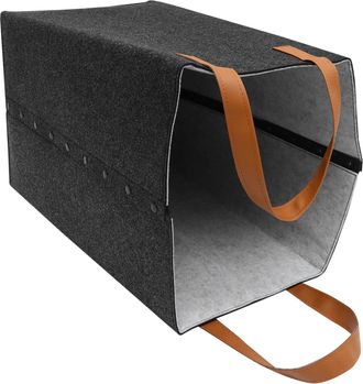 PartyKindom Wäschekorb Aus Filztuch Mit Griff Wäschesammler Für Aufbewahrung Aufbewahrungskorb Mit Großem Fassungsvermögen Für Schlafzimmer Und Wohnzimmer