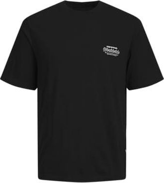 Jack & Jones Jorsequoia Back Tee SS Crew Neck T-Shirt, Noir, M Homme