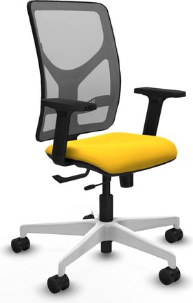 Piqueras y Crespo Moderner Drehstuhl mit 2D-Armlehnen, h&ouml;henverstellbare Lendenwirbelst&uuml;tze, ausgestattet mit Syncro/Traslack und Schneideschaum, mit Rollen von 65 mm, 