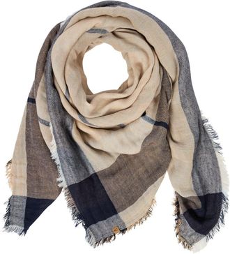 Camel Active Damen Schal aus einem Baumwollmix Nachtblau, womenswear-OS