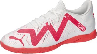 Puma Future Play It, Herren-Fußballschuhe, Puma Weiße Feuerorchidee, 44 EU