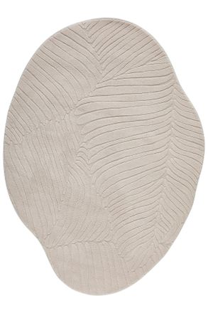 Novel Webteppich Ellipse, Taupe, Textil, rechteckig, 120x160 cm, Oeko-Tex Standard 100, schnittfest, pflegeleicht, leicht zusammenrollbar, Teppiche & B&ouml;den,