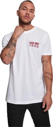 Mister Tee Herren T-shirt Cash Only, white, XL, MT816