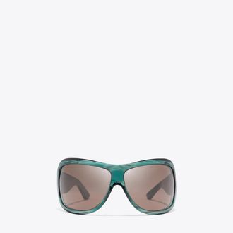 Tory Burch Damen Runway Wrap Sunglasses