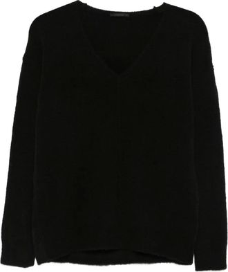 Transit Par-Such pull à col v - Noir