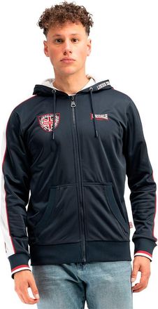 Lonsdale Herren Trainingsjacke mit Kapuze Normale Passform STRATHMORE Navy/White/Red 3XL