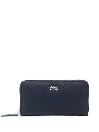 Lacoste Portemonnaie mit Logo-Patch - Blau