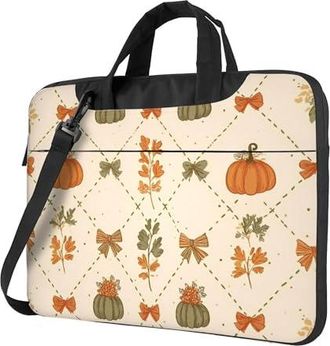 Generic Sacoche pour ordinateur portable de 15,6, housse de protection portable antichoc pour ordinateur portable de 15,6, motif citrouille dautomne, multicol