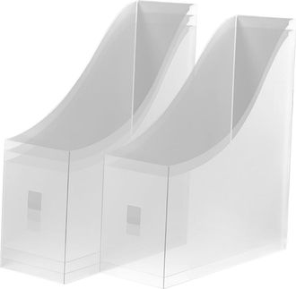 TOPBATHY 5 St&uuml;ck Teiliges Vertikaler Papier Organizer aus Robustem Kunststoff Praktischer Aktenhalter f&uuml;r B&uuml;ro Schule und Schreibtisch Platzsparend zur &Uuml;bersic