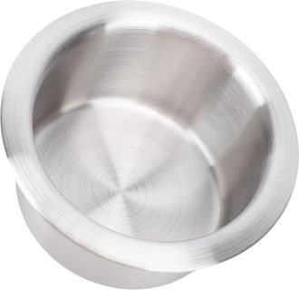 Generic Hochfestes Edelstahl -Getränkebechhalter für Auto -RV Yachten Boot Easy Installation Compact Design Edelstahlbecherhalter (55 mm)