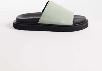 WALK LONDON Walk London - Holly - Claquettes en daim - Menthe-Vert