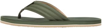 Tommy Hilfiger Herren Comfort Padded Perf Beach Sandal Fm0Fm05712 Zehentrenner, Green (Arctic Spruce), 44.5 EU