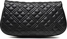 Love Moschino Sac à bandoulière pour femme, pré-collection automne hiver 2021, Noir, Taille unique