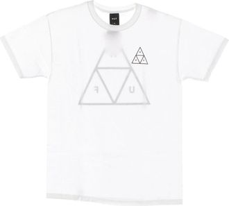 HUF Wei&szlig;es Herren T-Shirt mit Dreieck - - Tops - Herren - Wei&szlig; - XL