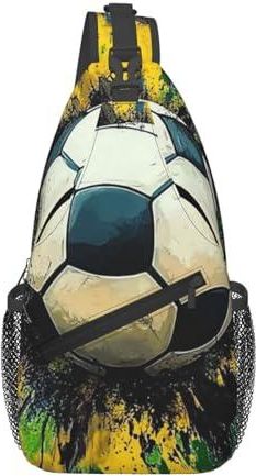 Generic Sac &agrave; bandouli&egrave;re vert, jaune et noir Splash Sac &agrave; bandouli&egrave;re Sac &agrave; dos de voyage Sac &agrave; dos &agrave; bandouli&egrave;re pour homme Sac &agrave; dos de randonn&eacute;e