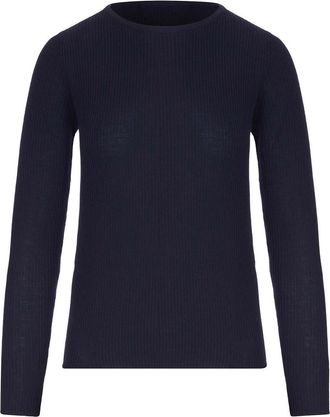 Max Mara Rundhalspullover - Blau