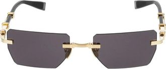 Balmain Stilvolle Sonnenbrille in Gold und Schwarz - - Accessories - unisex - Gelb - 53 MM