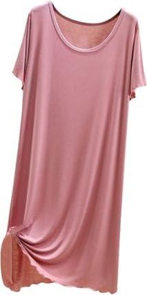 Generic Robe amincissante d&eacute;t&eacute; 2026 l&eacute;g&egrave;re &agrave; col rond d&eacute;contract&eacute;e pour la maison, coupe ample, manches courtes, maxi pour femmes, v&ecirc;tements de nuit polyvalen