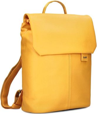 zwei Damen City-Rucksack Mademoiselle.M MR13 Tagesrucksack 7 Liter, gepolstertes Laptopfach, Magnet-Verschlussklappe, Hauptfach mit Reißverschluss, Rückenp