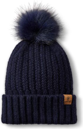 Ariat Womens Chilton Beanie Hat in Navy, Size OS, by Ariat