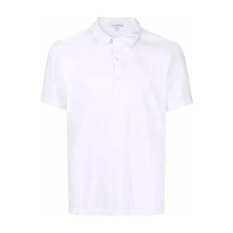 James Perse Klassisches Polo Shirt - - Tops - Herren - Wei&szlig; - XS