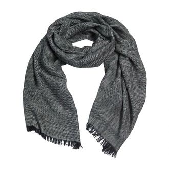 Bitte Kai Rand Herringbone Schal Schwarz/Wei&szlig; - - Accessories - Damen - Schwarzk - ONE SIZE