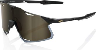 100% Sconosciuto Hypercraft, Sonnenbrille f&uuml;r Herren, matt-schwarz-gold-verspiegelte Gl&auml;ser, universell einsetzbar, einheitsgr&ouml;&szlig;e