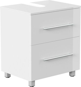 Magnolia Home Universal Unterbau auf Standf&uuml;&szlig;en 55 cm SoftClose weiss hochglanz