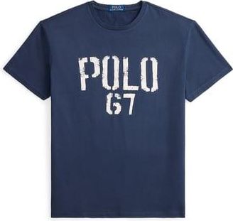 Polo Ralph Lauren T-shirt imprim&eacute; &agrave; col rond en coton
