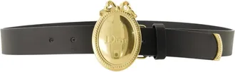 Dior Femme, Accessoires, Noir, Taille: 95 CM Ceinture M&eacute;daillon