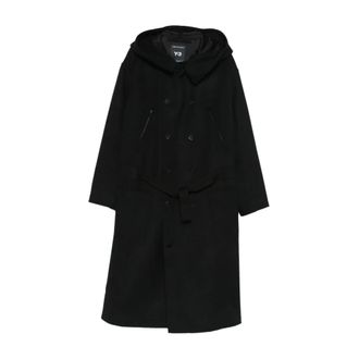Yohji Yamamoto Herren, Mäntel, Schwarzk, MGröße