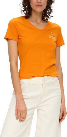 s.Oliver T-Shirt im Slim Fit mit Print-Detail