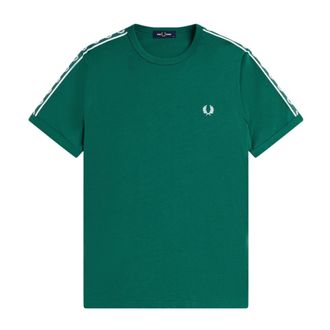 Fred Perry Homme, Tops, Vert, Taille: M T-Chemises