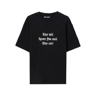 Palm Angels T-Shirt - - Tops - Herren - Schwarzk - L