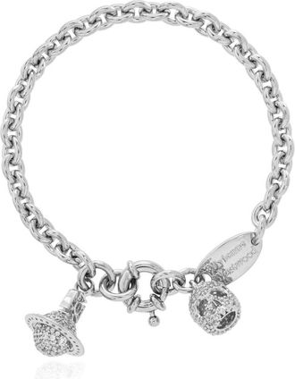 Vivienne Westwood Femme, Accessoires, Gris, Taille: ONE Size Bracelet avec breloques