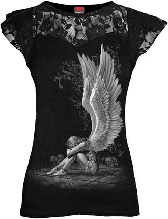 Spiral Enslaved Angel Frauen T-Shirt schwarz XL 95% Viskose, 5% Elasthan Gothic