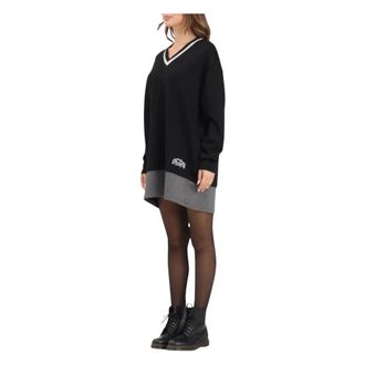 GCDS Logo Lounge Mini Kleid - - Dresses - Damen - Schwarzk - M