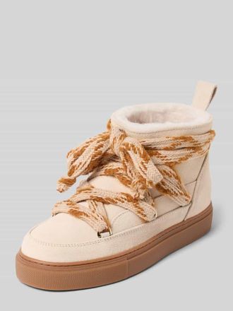 INUIKII Boots aus echtem Leder mit Schn&uuml;rverschluss
