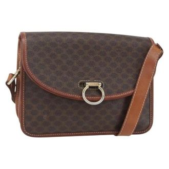 Celine Sac bandouli&egrave;re en plastique Pre-owned - Femme - Pre-owned - Brun - Taille: ONE Size