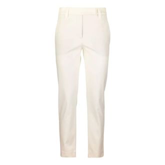 Brunello Cucinelli Femme, Pantalons, Beige, Taille: 40 FR Straight Pantalons