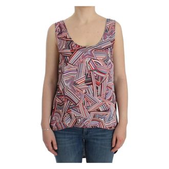 Costume National &Auml;rmelloses Multicolor-Top Stilvolles Design - - Tops - Damen - Mehrfarbig - M