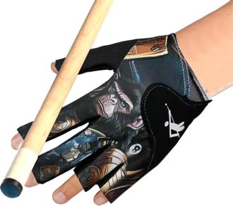 Generico Poolhandschuhe f&uuml;r die linke Hand, verstellbare Poolhandschuhe | Elastische Pool-Mittens f&uuml;r die linke Hand - rutschfreie Billard-Zubeh&ouml;rhandschuhe