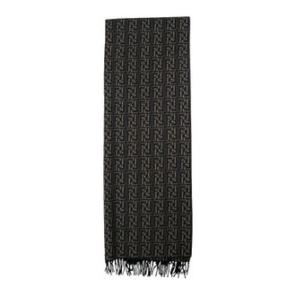 Fendi Wool Scarf - - Accessories - Damen - Schwarzk - ONE SIZE