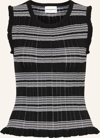 Claudie Pierlot Claudie Pierlot Stricktop Mit R&uuml;schen schwarz