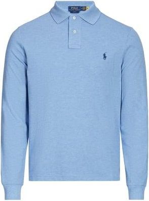 Polo Ralph Lauren Polo slim &agrave; manches longues en maille piqu&eacute; de coton