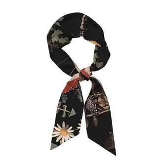 Generic &Eacute;charpe en satin de soie pour femme - Motif champignon - Pour le sport, le yoga, le visage