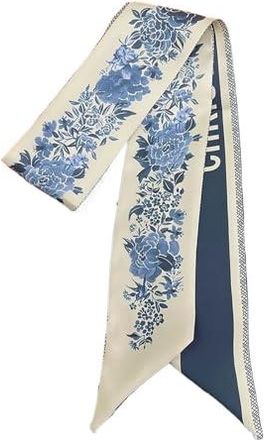 Generic &Eacute;charpe florale en soie pour femme, bandana polyvalent, d&eacute;coration de ch&acirc;le et sac, T436-1, 100 cm