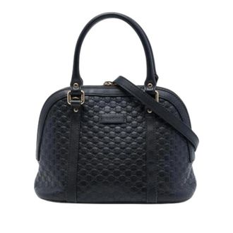 Gucci Pre-owned Gepr&auml;gte Leder Satchel - - Pre-owned - Damen - Schwarzk - ONE SIZE